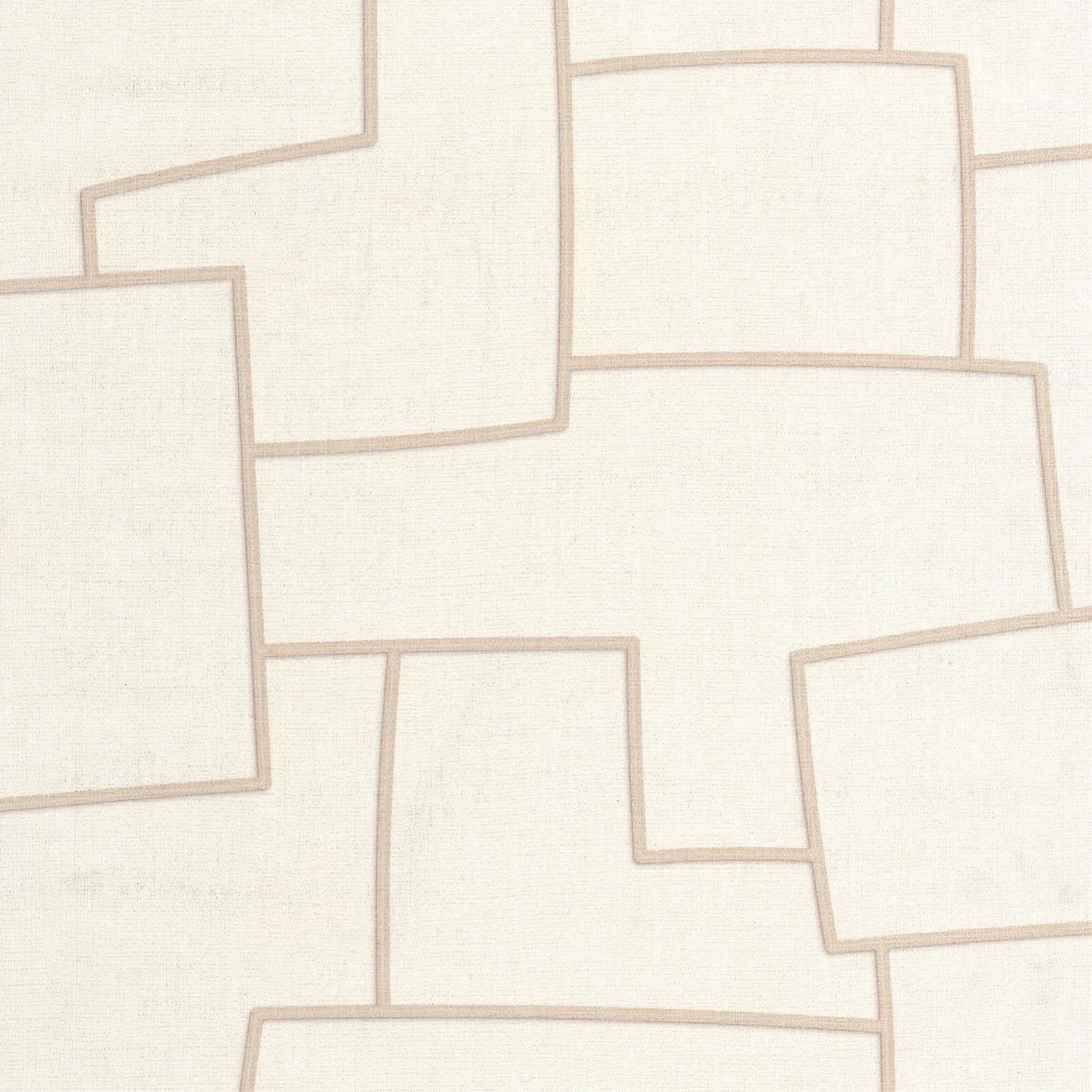 Design tapéta absztrakt geometriai mintával beige és krém színben ...