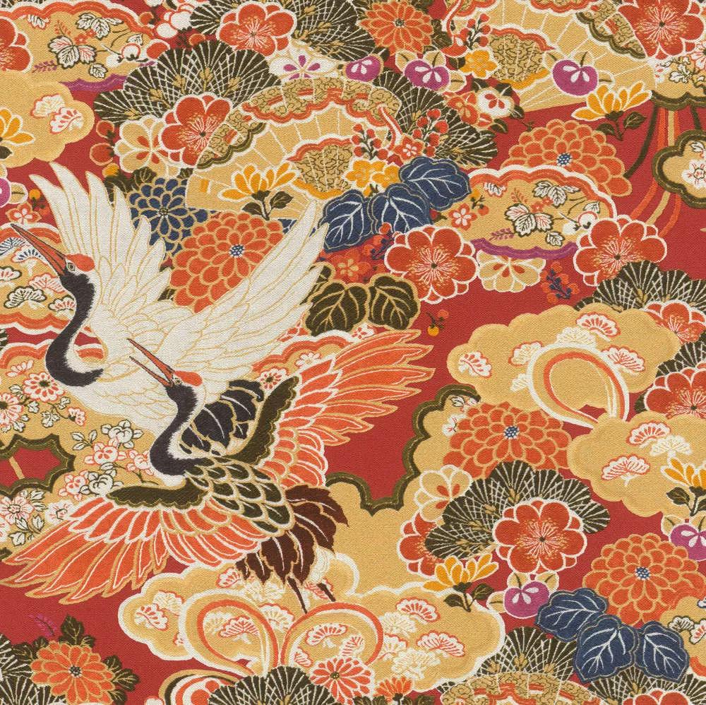 Élénk Japán stílusú design tapéta tradicionális motívumokkal | Tapéta ...