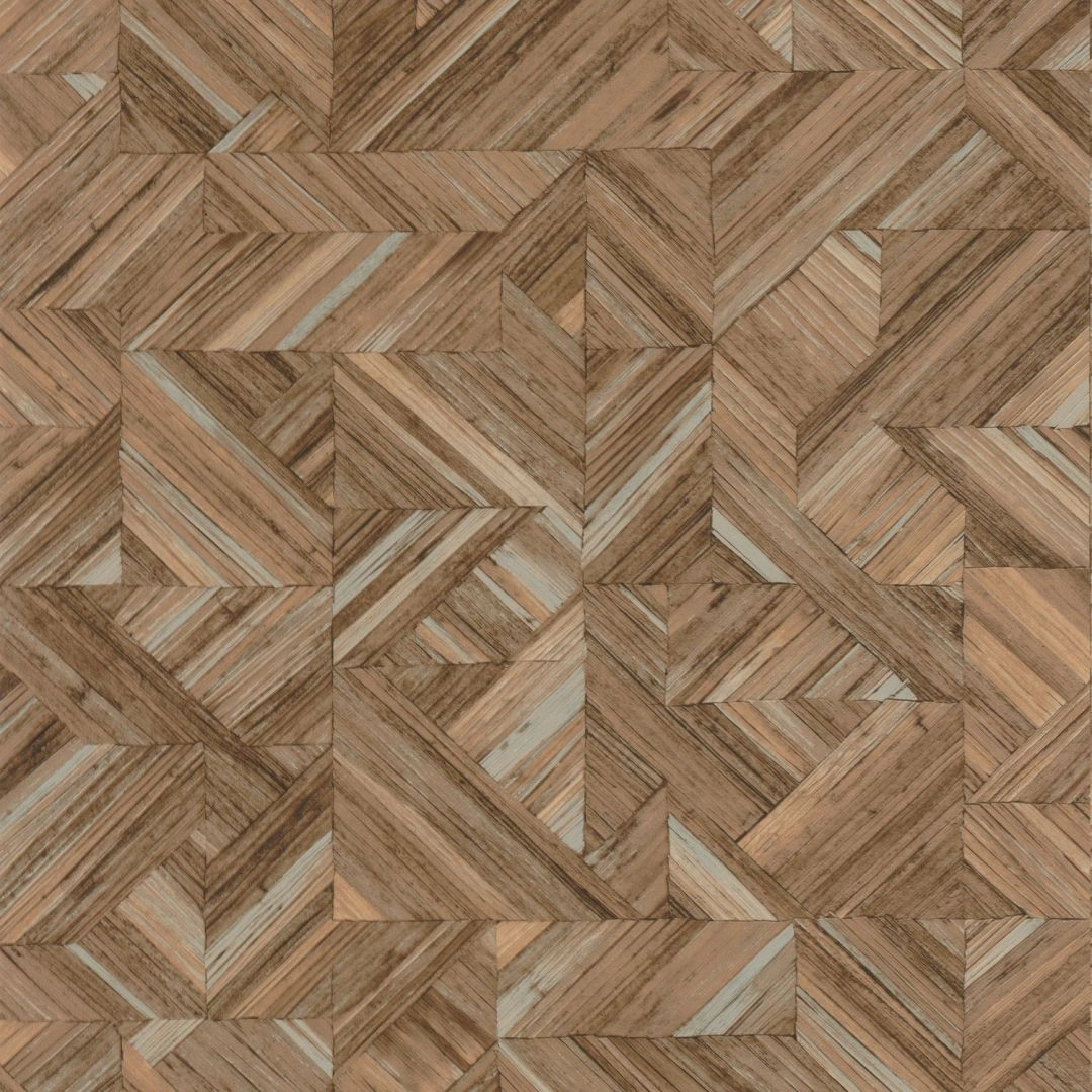 Fa geometria mintás dió beige színű design tapéta | Tapéta Trend Tapétabolt