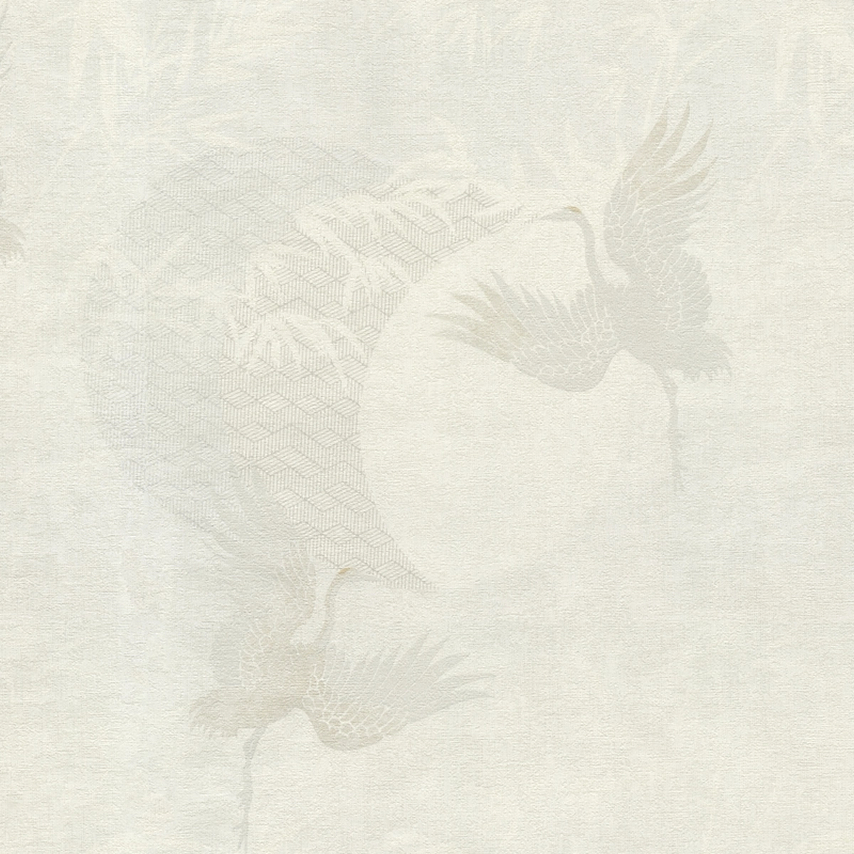 Japán stílus design tapéta 106cm dupla széles krém fehér színvilágban ...