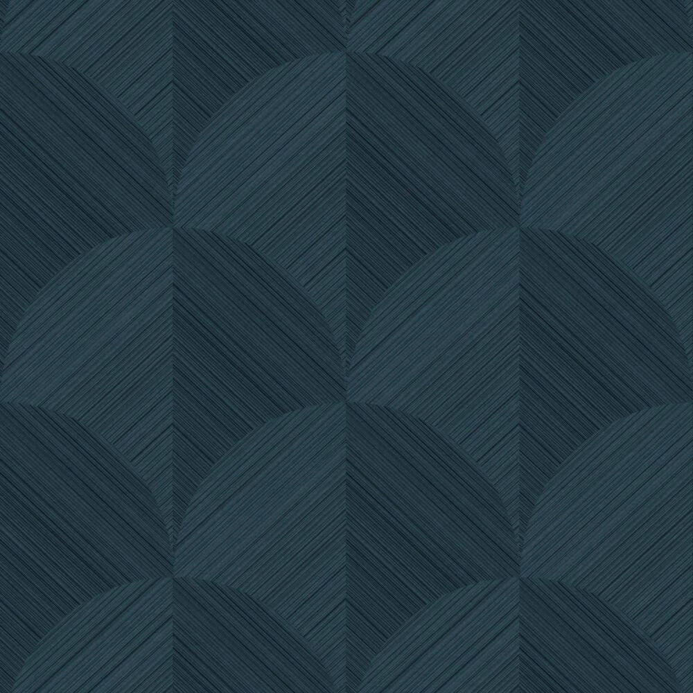 Modern dekor tapéta geometrikus íves mintával sötétkék színben | Tapéta ...