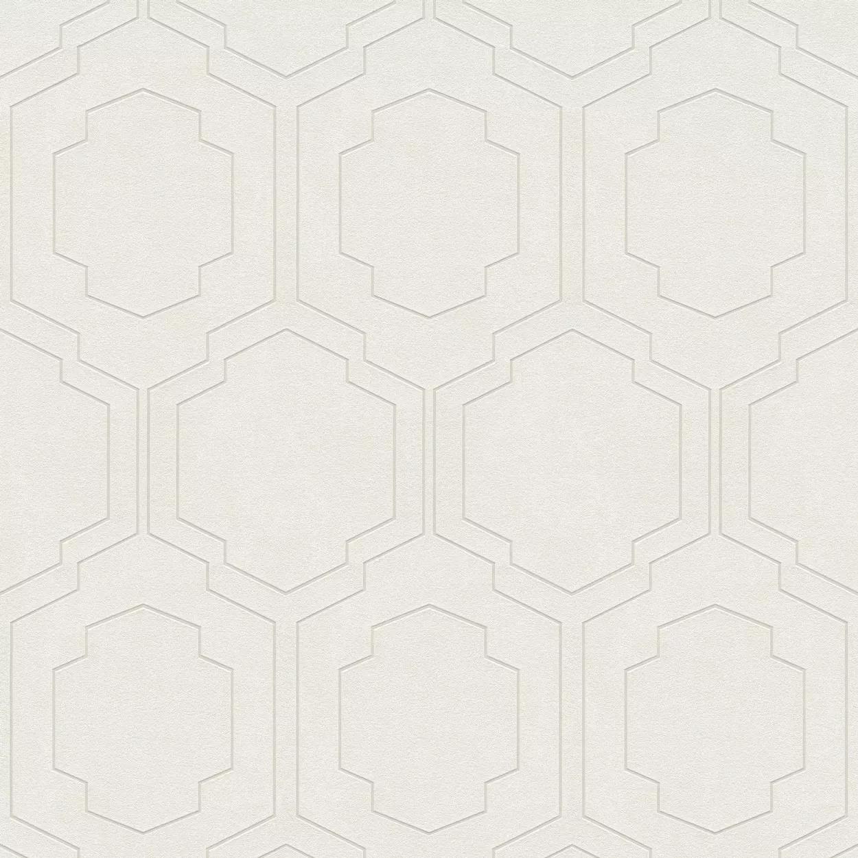 Retro csempe mintás vlies design tapéta bézs krém színvilágban | Tapéta ...